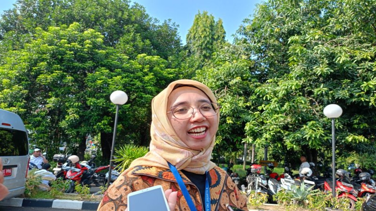Pelaksana Tugas (Plt) Kepala Dinas Sumber Daya Air (SDA) DKI Jakarta Ika Agustin Ningrum di ...